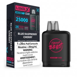 Blue Raspberry Cherry - Level X Boost Flavour Beast Pod - 25000 puffs ...